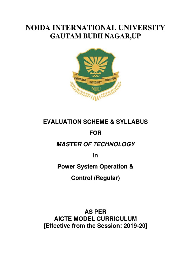 Power System Operation & Control M.tech (Regular) | PDF | Electric ... Power System Operation & Control M.tech (Regular) | PDF | Electric ...