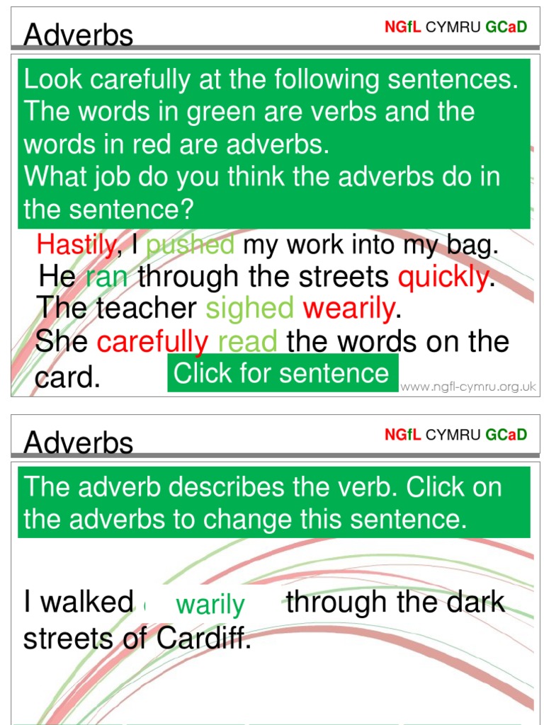 Adverbs | PDF | Language Arts & Discipline