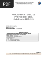 Acta Constitutiva Proteccion Civil | PDF | Gobierno | Educación avanzada
