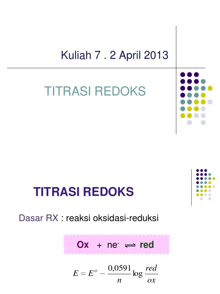 Titrasi Redoks | PDF