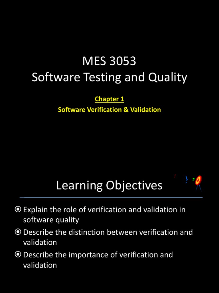 Software Testing Class 2 | PDF | Software Testing | Verification And ...