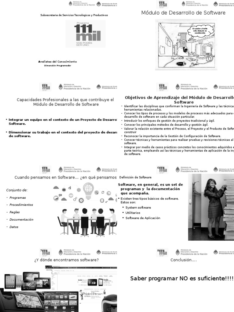 Modulo Desarrollo de Software | PDF | Ingeniería de software | Software