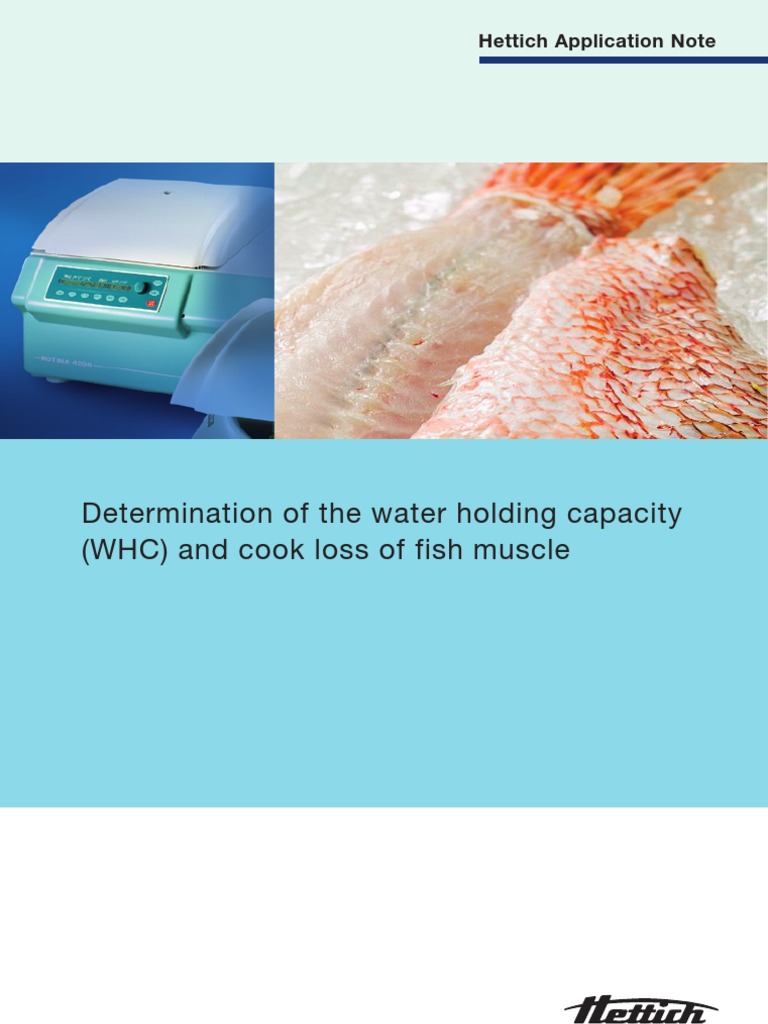 Determination of The Water Holding Capacity | PDF | Centrifuge ...