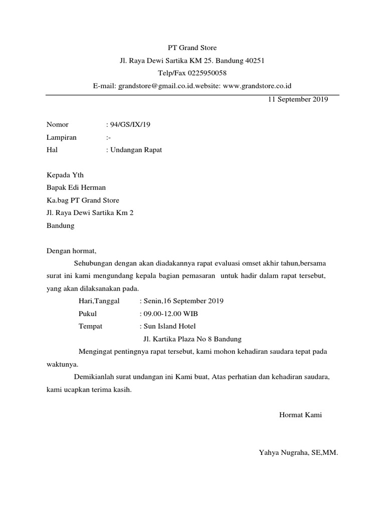 PT Grand Store | PDF | Hukum