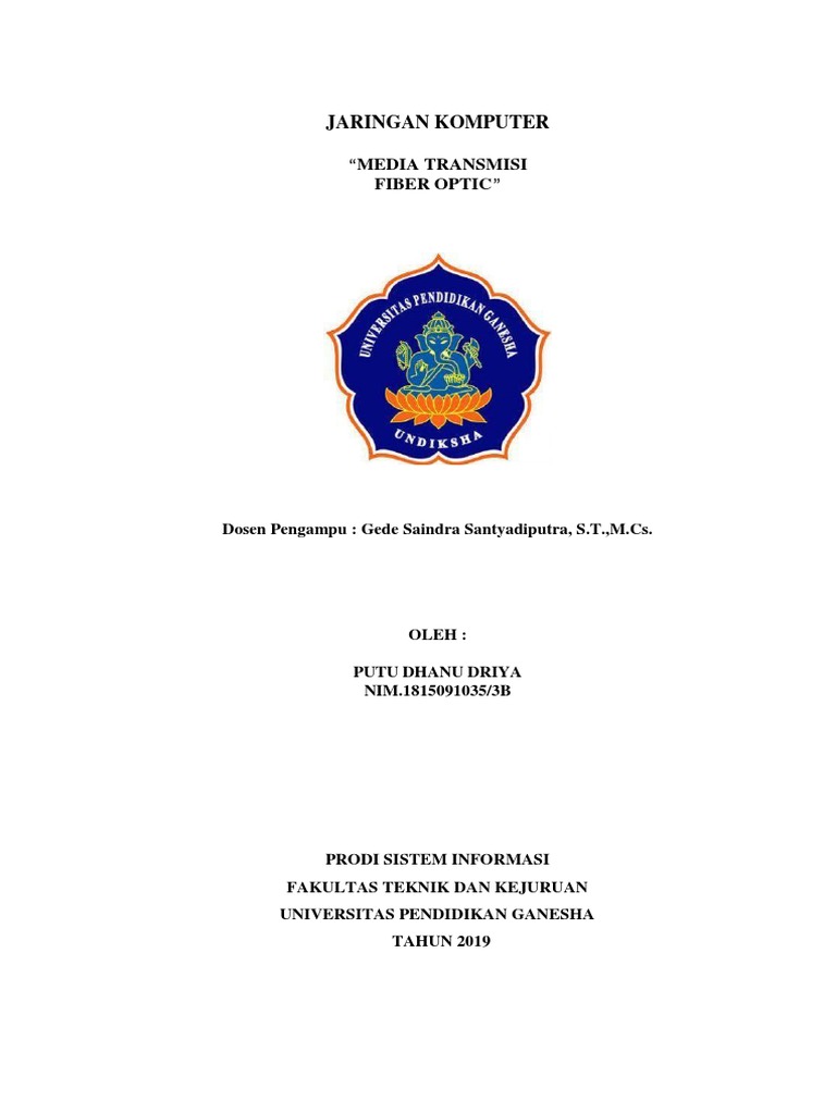 Fiber Optic & FTP dalam Jaringan | PDF