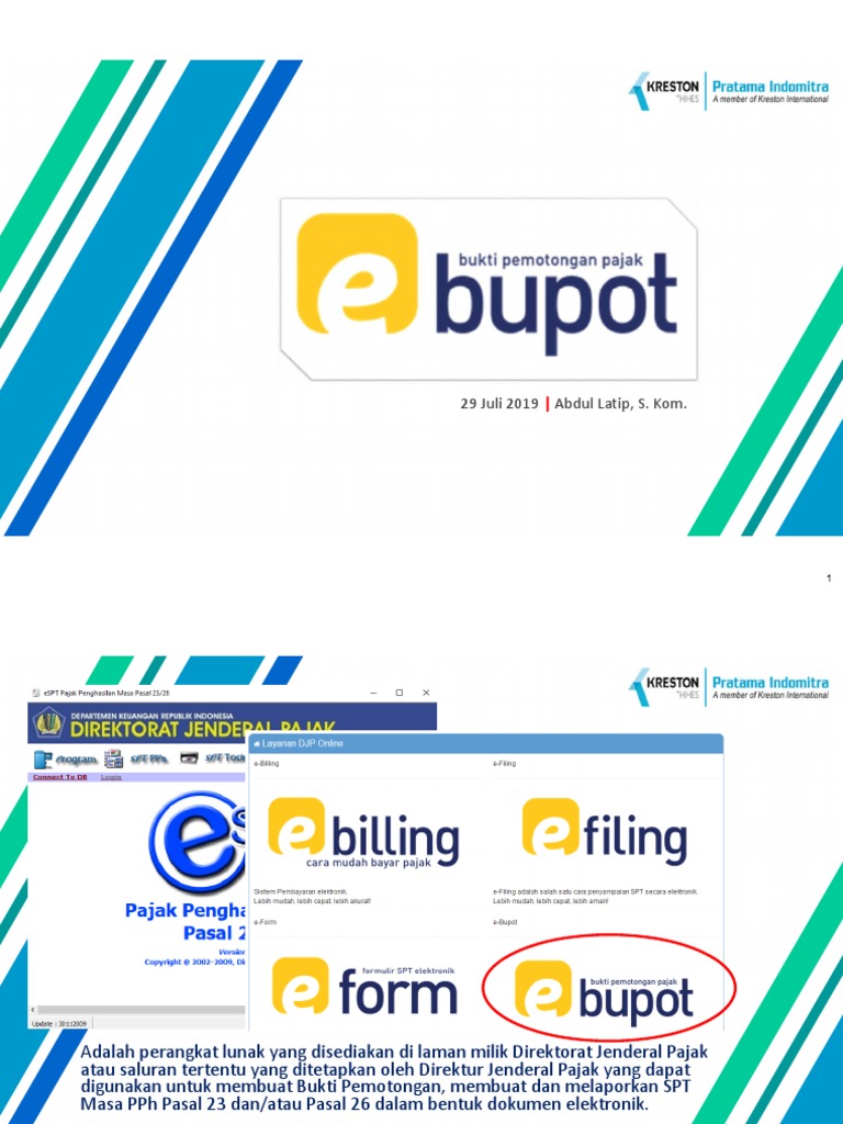 E-Bupot 2019 | PDF