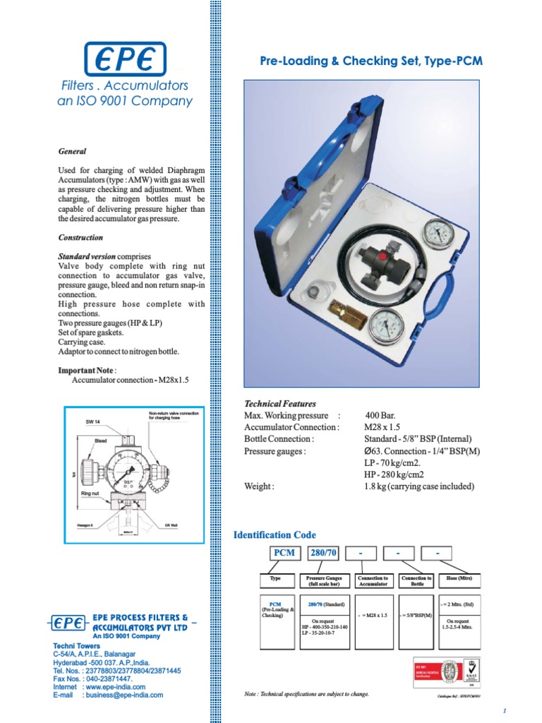 Charging Kit - PCM | PDF | Valve | Pressure
