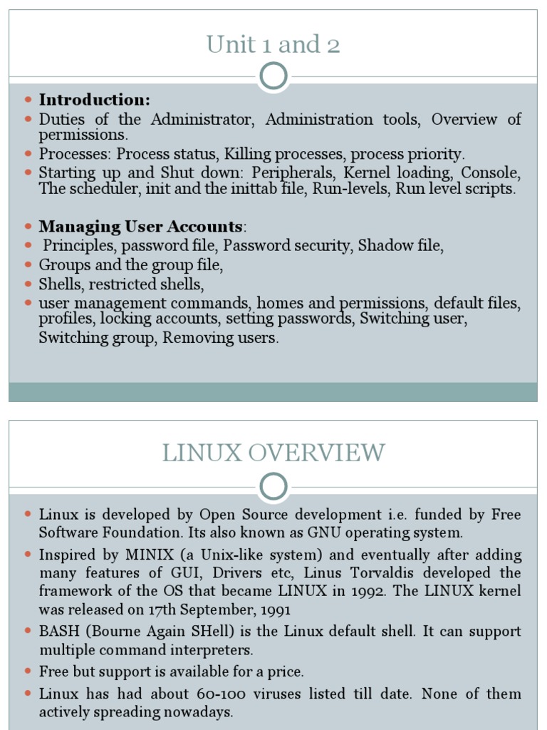 System Admin Unit1 & Unit2 | PDF | Bios | Booting