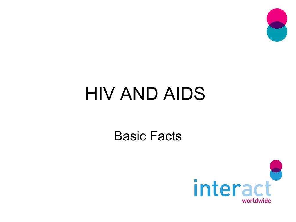 Basic Facts HIV AIDS | PDF | Cd4 | Hiv/Aids
