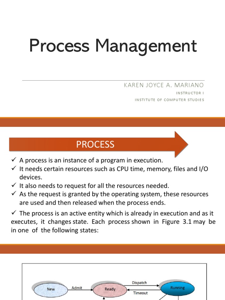 3 - Process Management Ver2 | PDF | Scheduling (Computing) | Process (Computing)