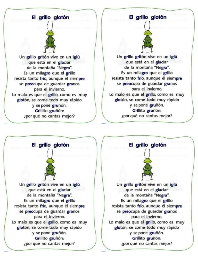 Lectura Con GR y GL | PDF