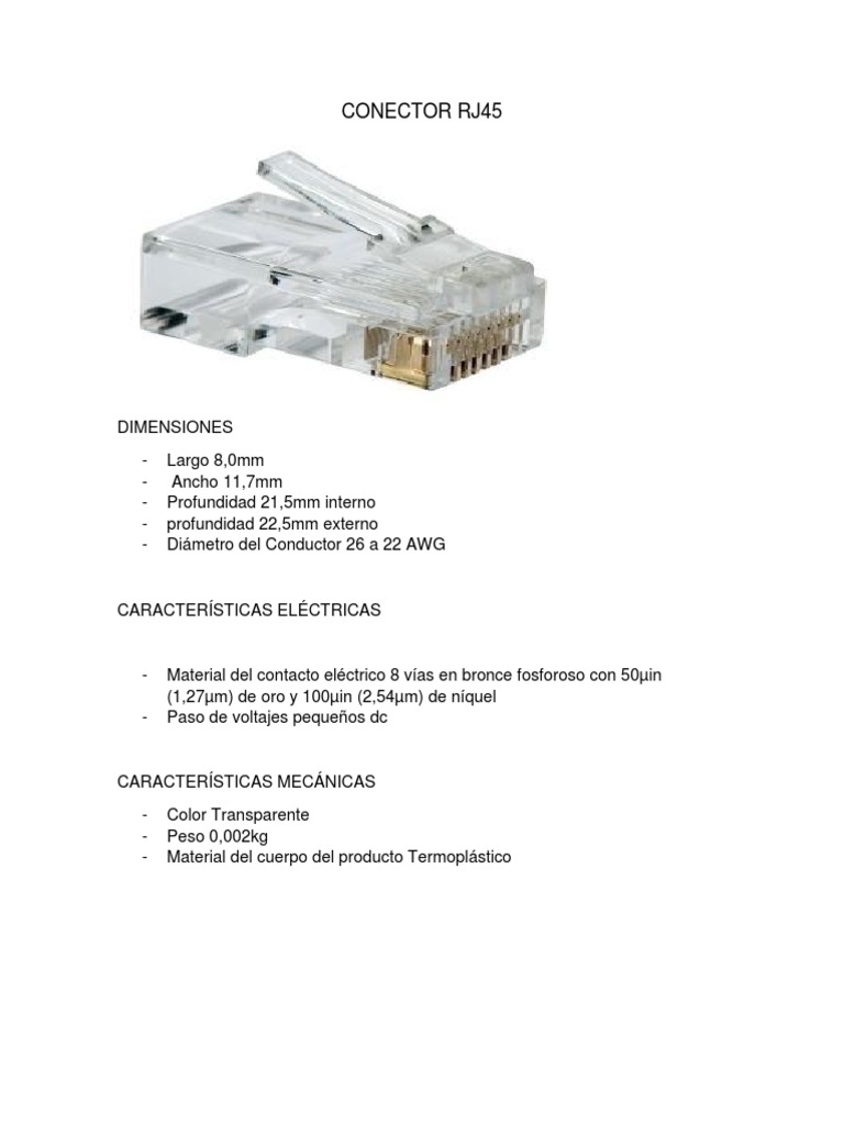 Conector rj45 | PDF