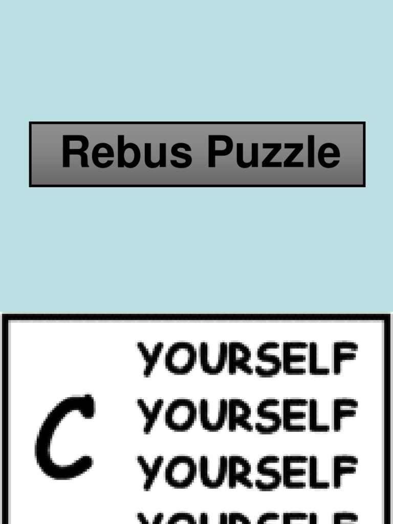 Rebus Puzzles | PDF