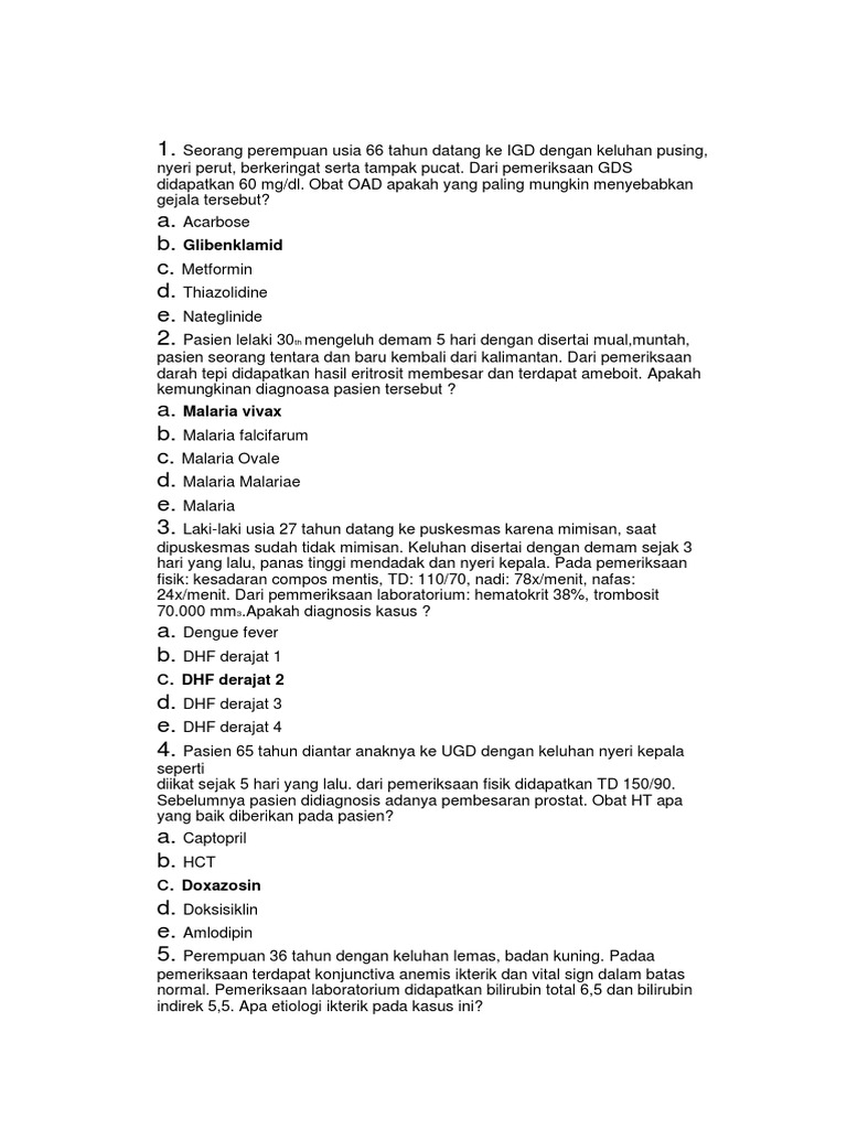 Bank Soal UKMPPD | PDF