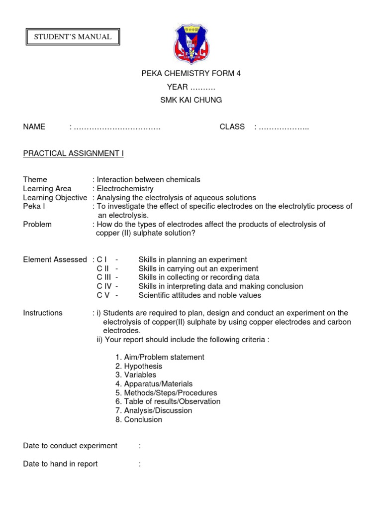 Peka - Chemistry Form 4 - Student's and Teacher's Manual - 01 ...