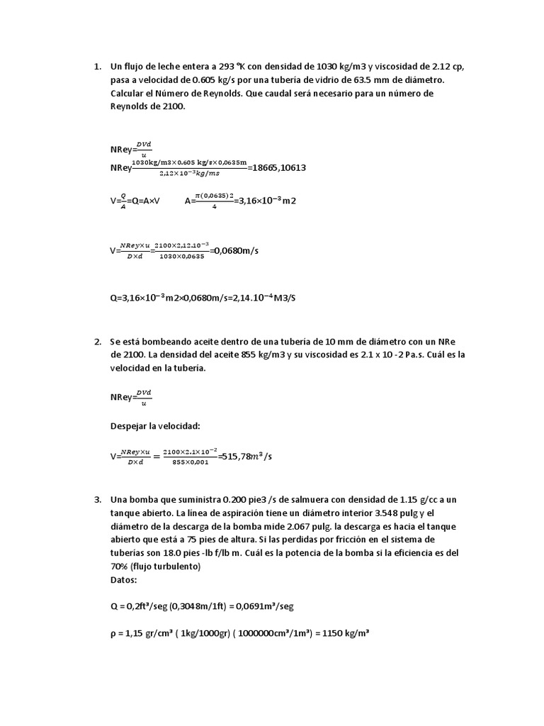2 Tarea de Maca | PDF | Mecánica de fluidos | Ingeniería Química