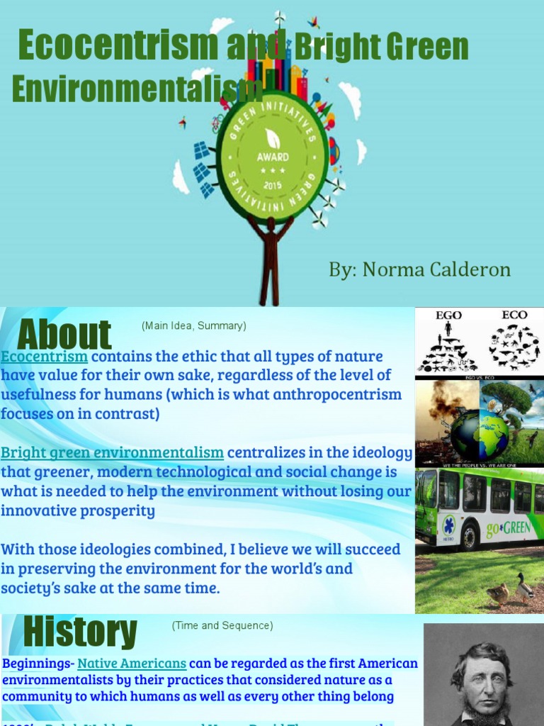 Bright Green Environmentalism: Ecocentrism and | Download Free PDF ...