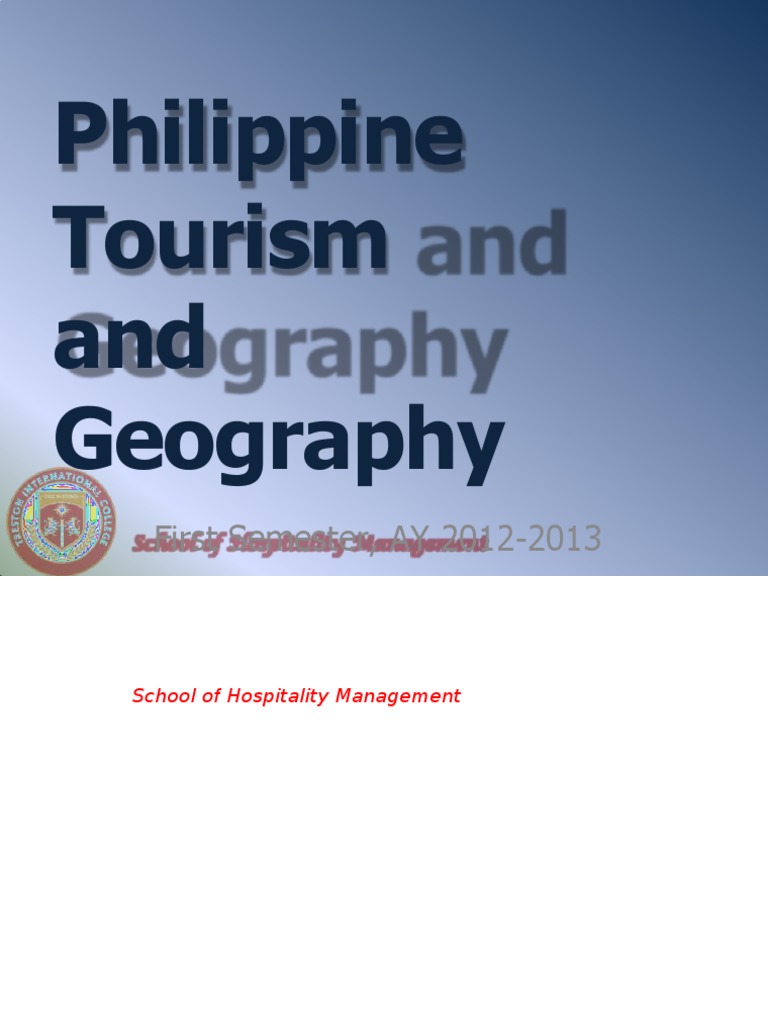 Philippine Tourism Overview and Trends | PDF | Travel Visa | Tourism