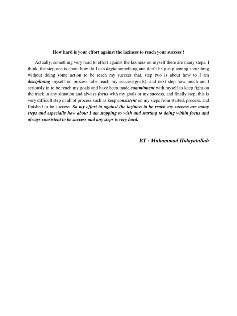 M.hidayatullah - Writing C | PDF