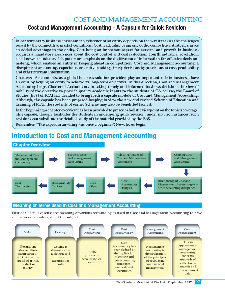 Costing-ICAI Canotes PDF | PDF | Management Accounting | Cost Accounting