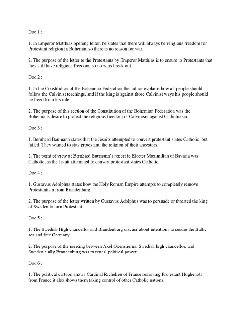 DBQ | PDF | Protestantism | Freedom Of Religion
