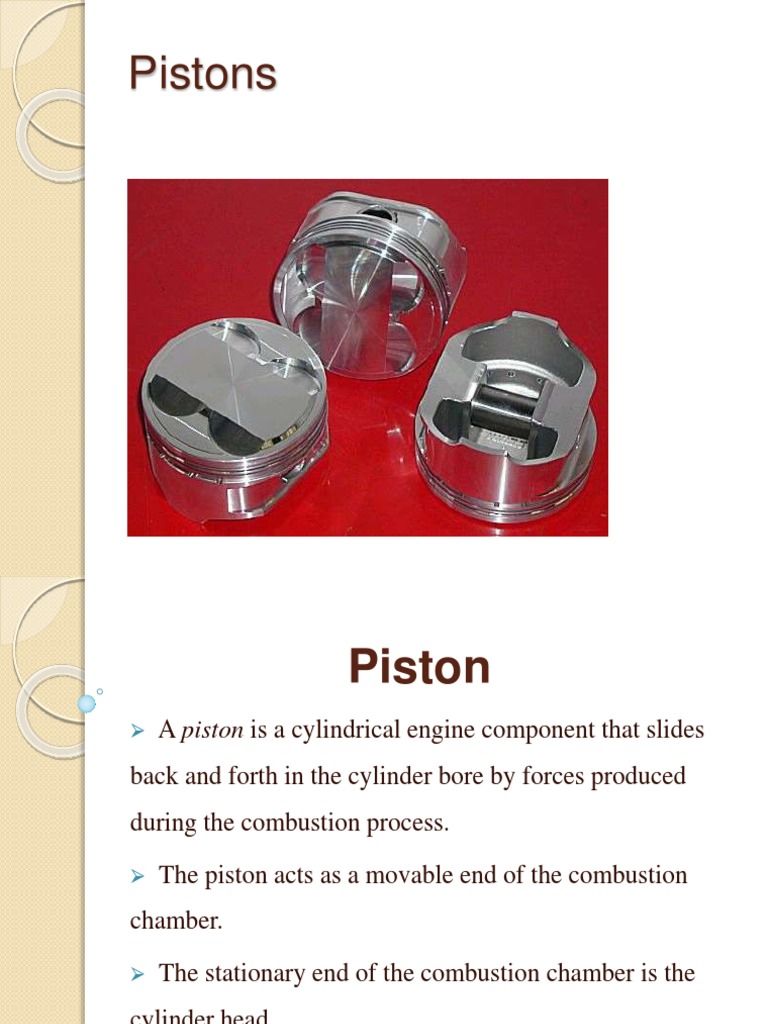 Pistons | PDF | Piston | Cylinder (Engine)