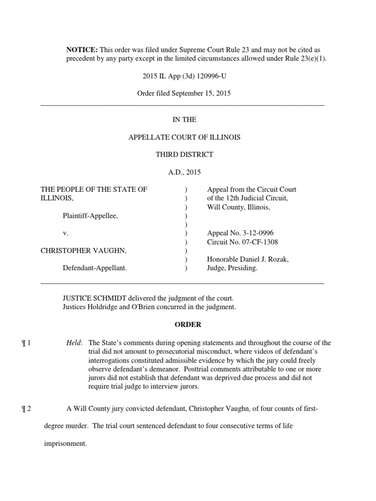 NOTICE: This Order Was Filed Under Supreme Court Rule 23 and May Not Be ...