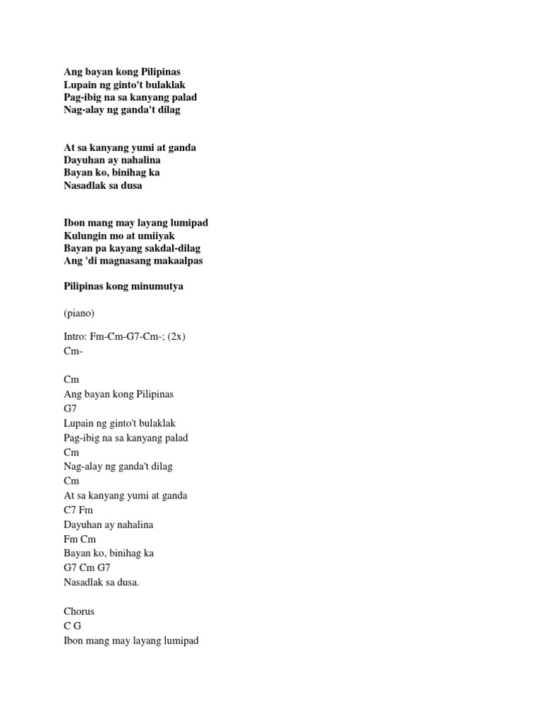 Ang Bayan Kong Pilipinas | PDF