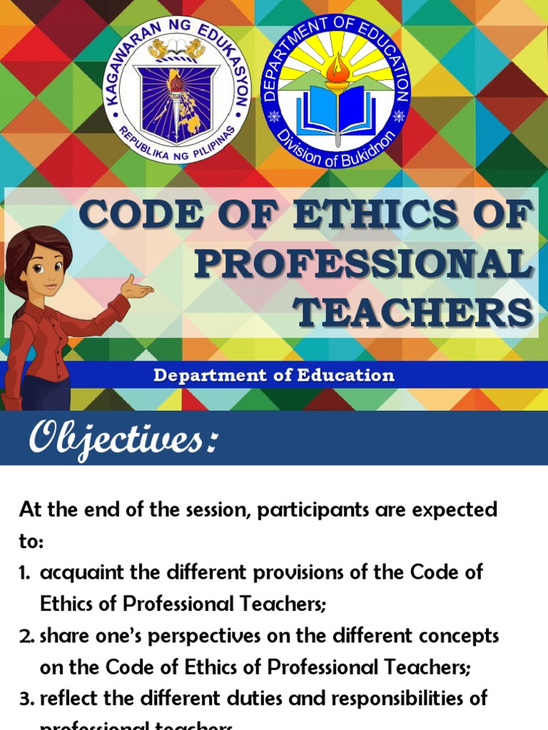 Code of Ethics of Professional Teachers: Perspectives On Culture and ...