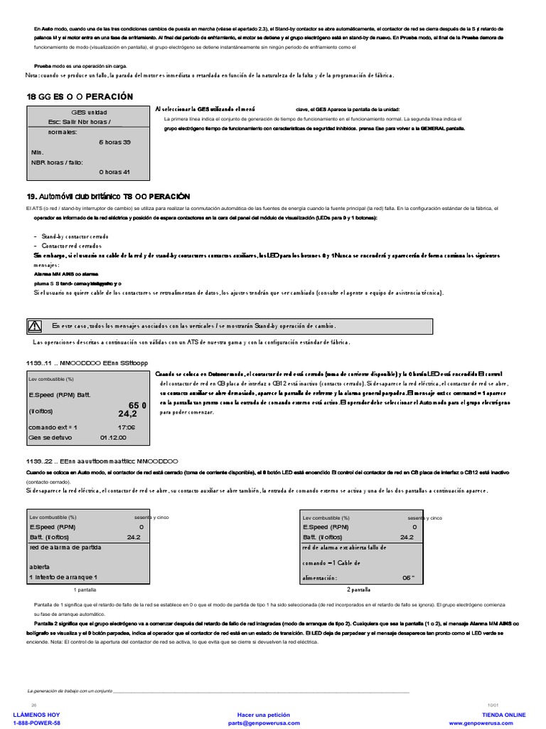 DATASHEET SDMO TELYS1 CONTROL PANEL (34 40) .En - Es PDF | PDF | Diodo ...
