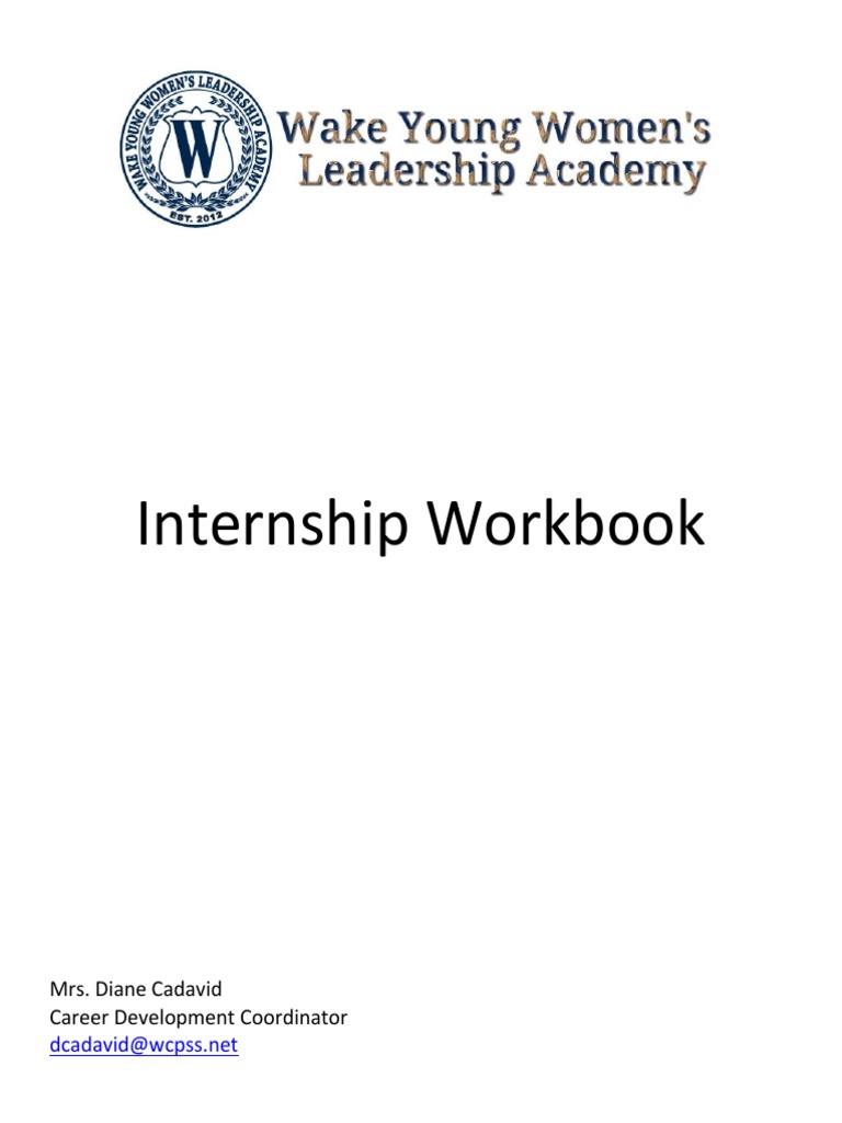 WCPSS Internship Program Workbook | PDF | Internship | Job Hunting