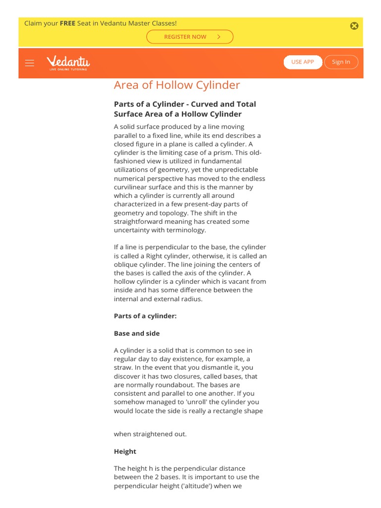 Area Calculation of Hollow Pipe | PDF | Area | Surface Area