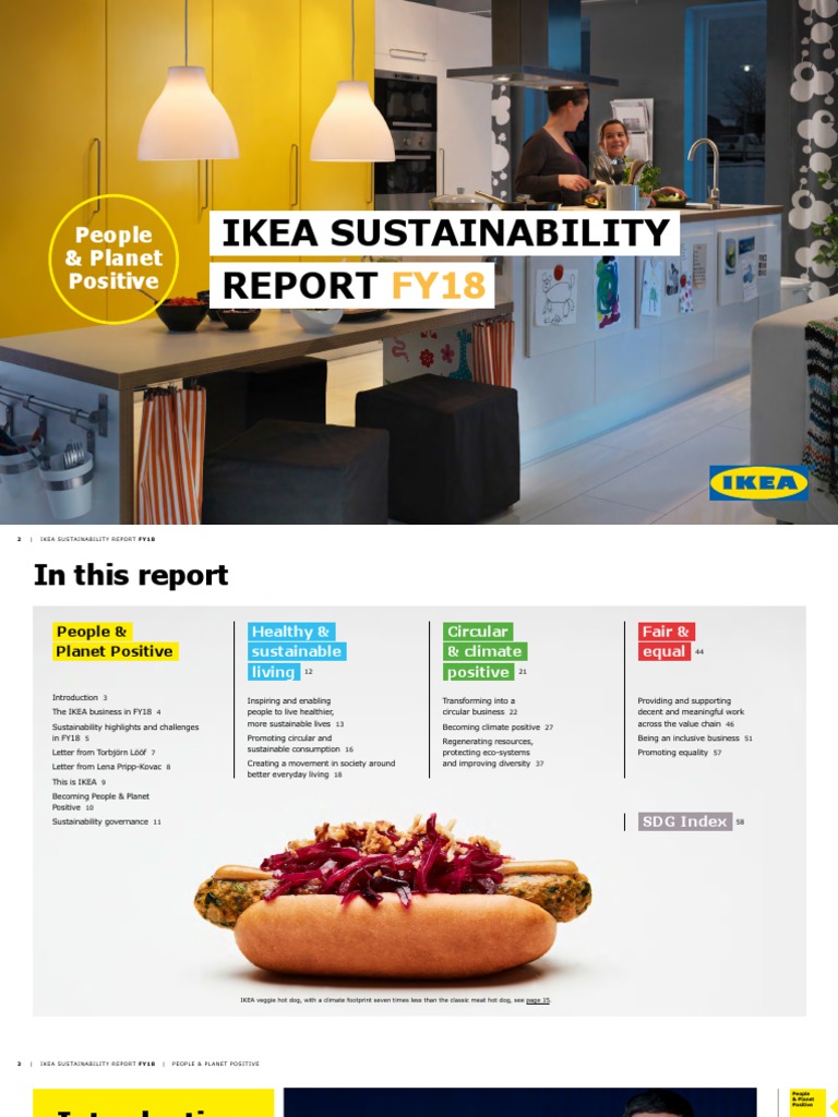 Sustainability Report IKEA | PDF | Sustainability | Greenhouse Gas