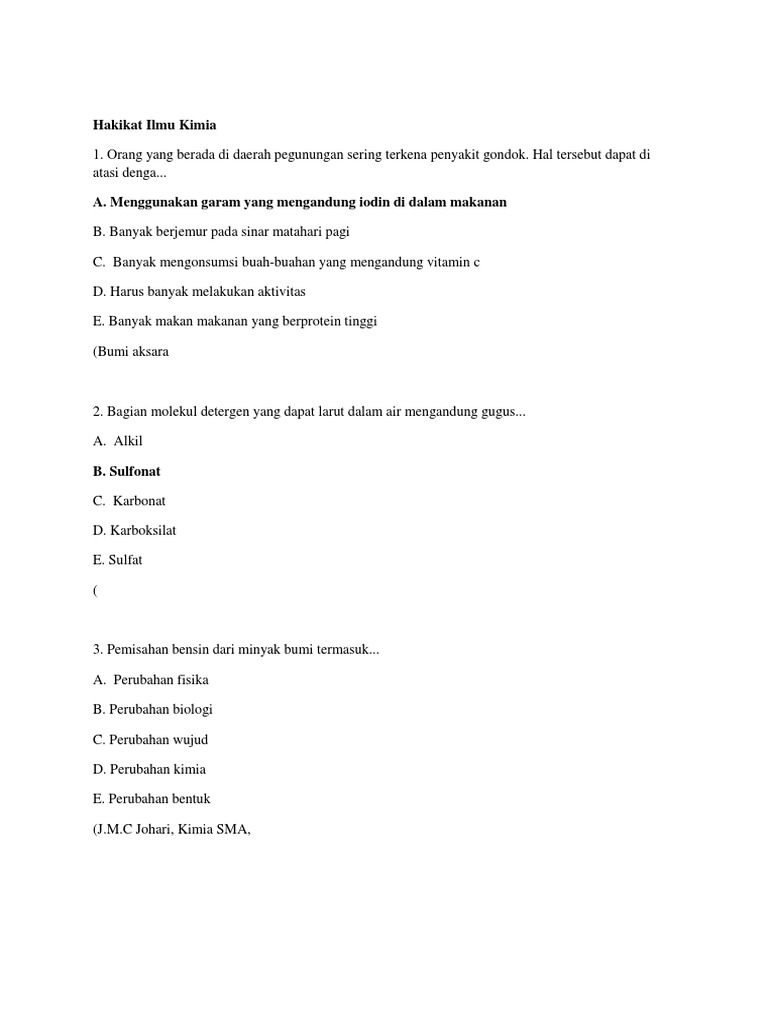 Soal KBA Hakikat | PDF