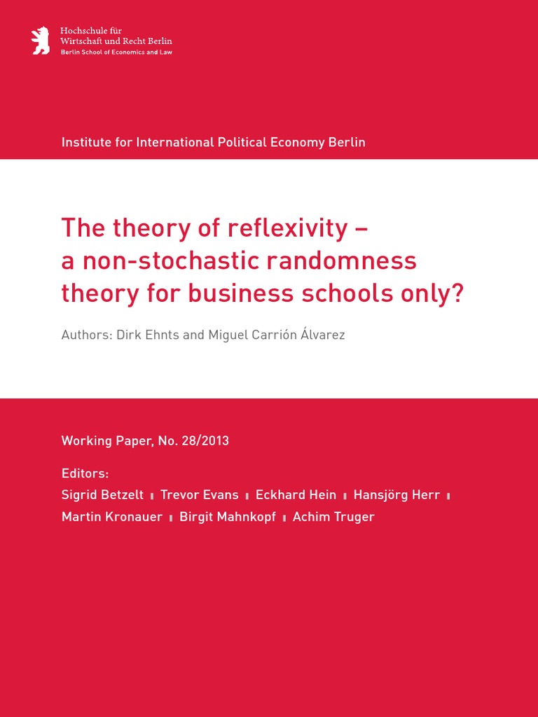 Ipe Working Paper 28 PDF | PDF | Reflexivity (Social Theory) | Efficient Market Hypothesis