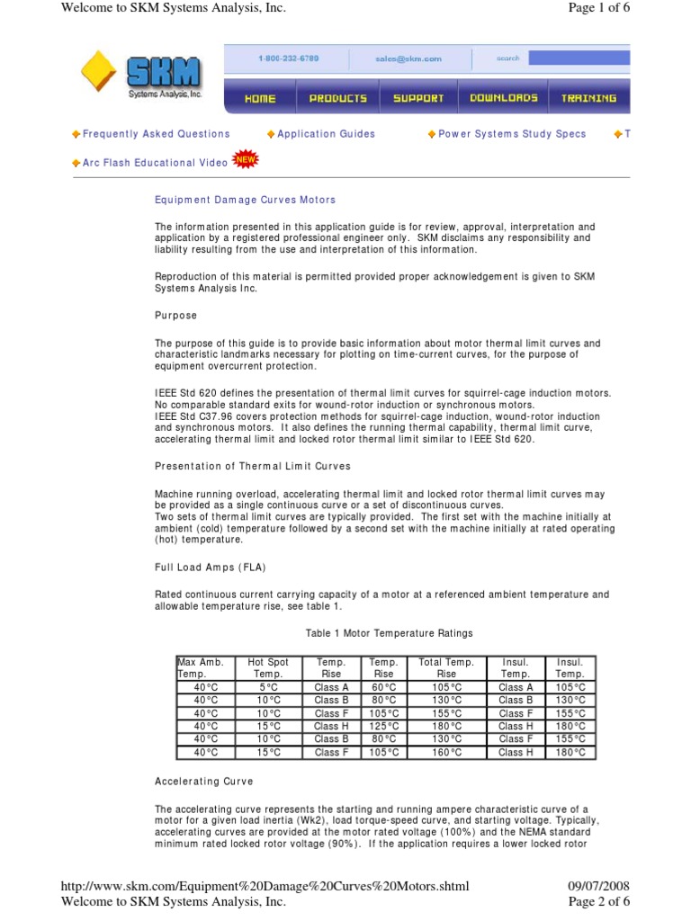 Motor Thermal Limit Curve | PDF | Electrical Engineering | Electromagnetism