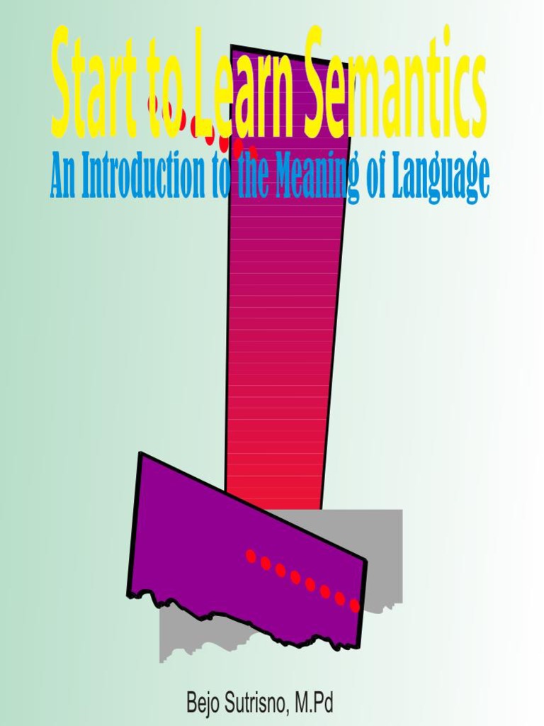 Start To Learn Semantics | PDF | Semantics | Grammar