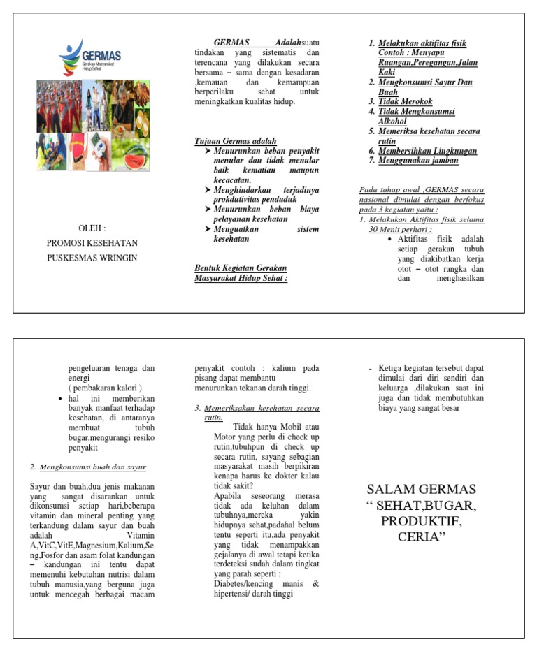 Leaflet Germas | PDF