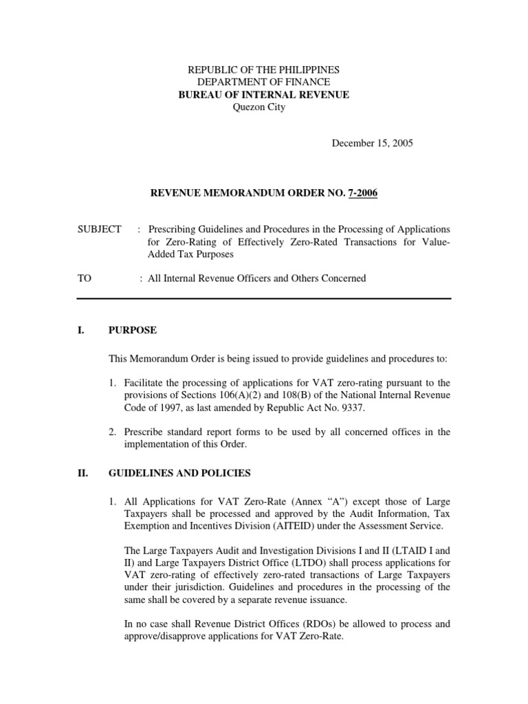 VAT Zero-Rating Application Guide | PDF | Value Added Tax | Receipt