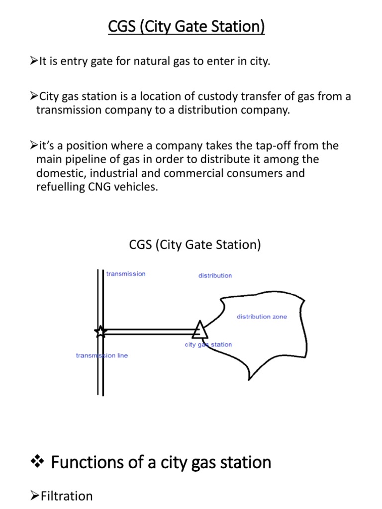 City Gate Station: Natural Gas Distribution | PDF | Flow Measurement ...