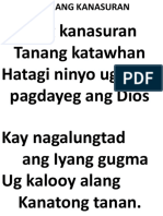 Ginoo, Ania Ako Buot Muhalad Koro | PDF