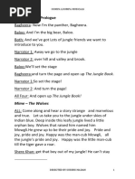 Jungle Book Script | PDF | Baloo | Bagheera