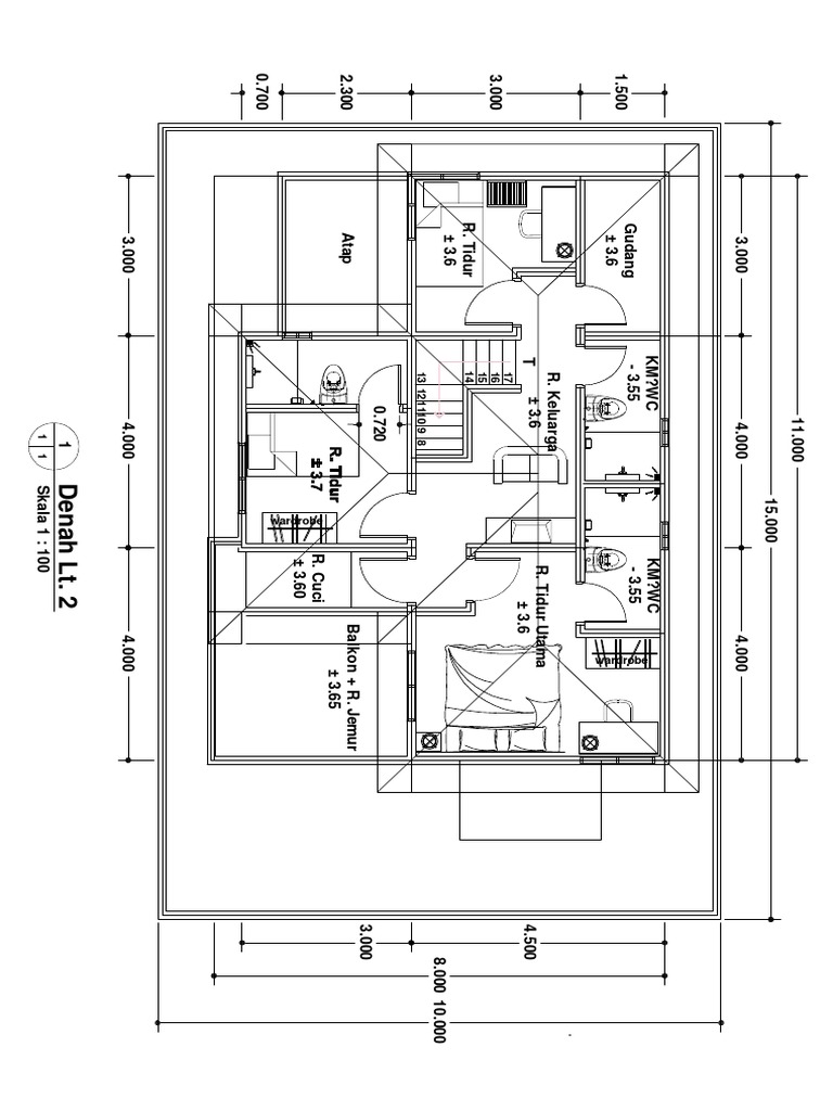 Denah Lt.2 PDF | PDF