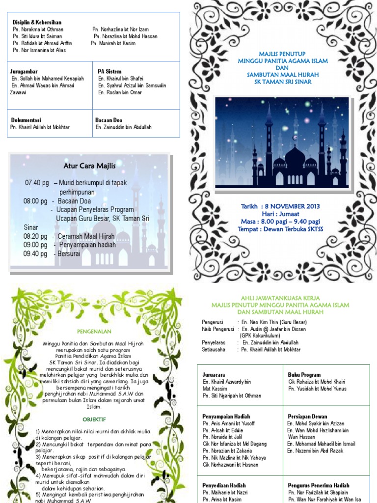 Buku Program Sambutan Maal Hijrah | PDF