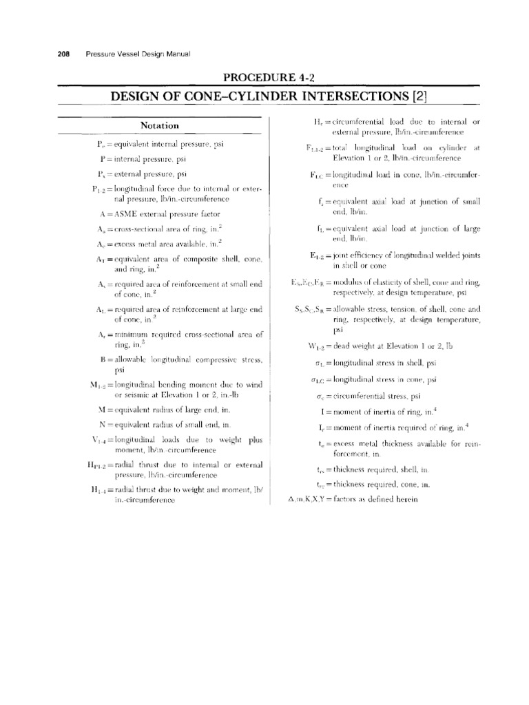 Design of Cone Cylinder Intersections | PDF