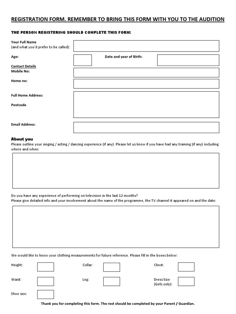Consent Form | PDF | Occupational Safety And Health | Audition