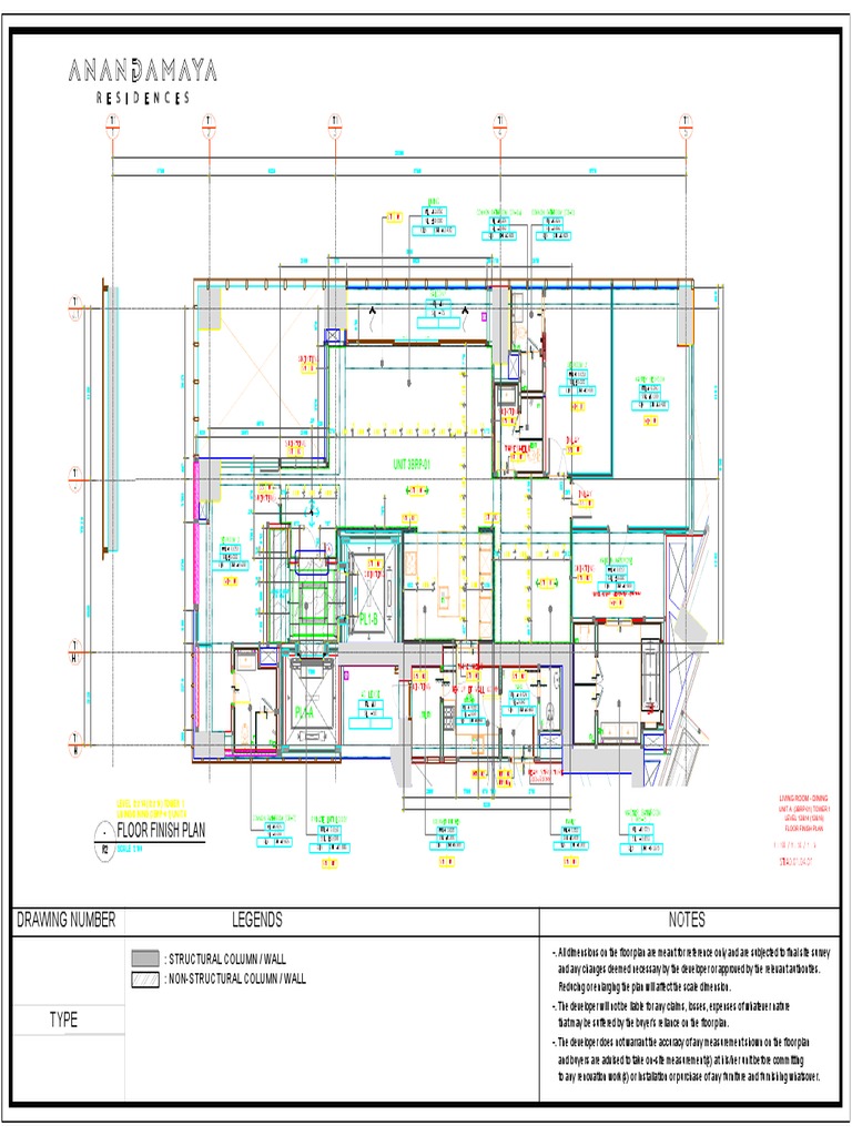 Floor Finish Plan: Notes Legends Drawing Number | Download Free PDF ...