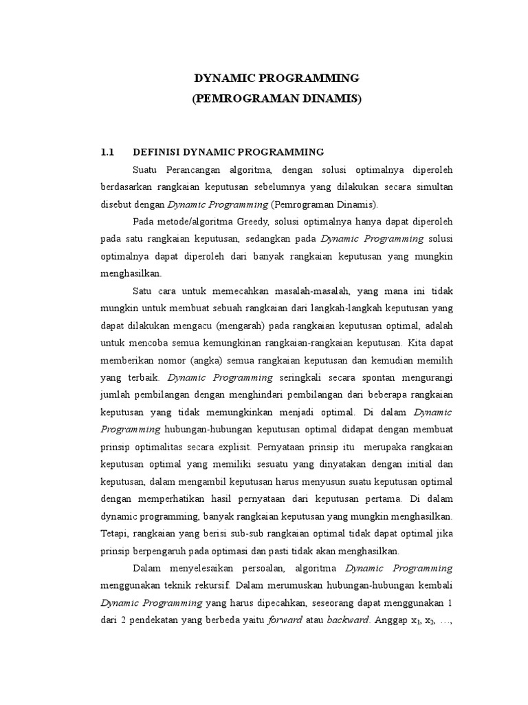 Dynamic Programming | PDF