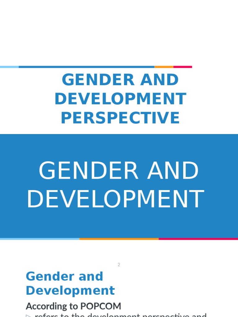 Gender and Development Perspective | PDF | Gender Role | Gender