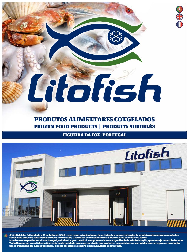 Litofish: Produtos Congelados em Portugal | PDF | Animais aquáticos ...